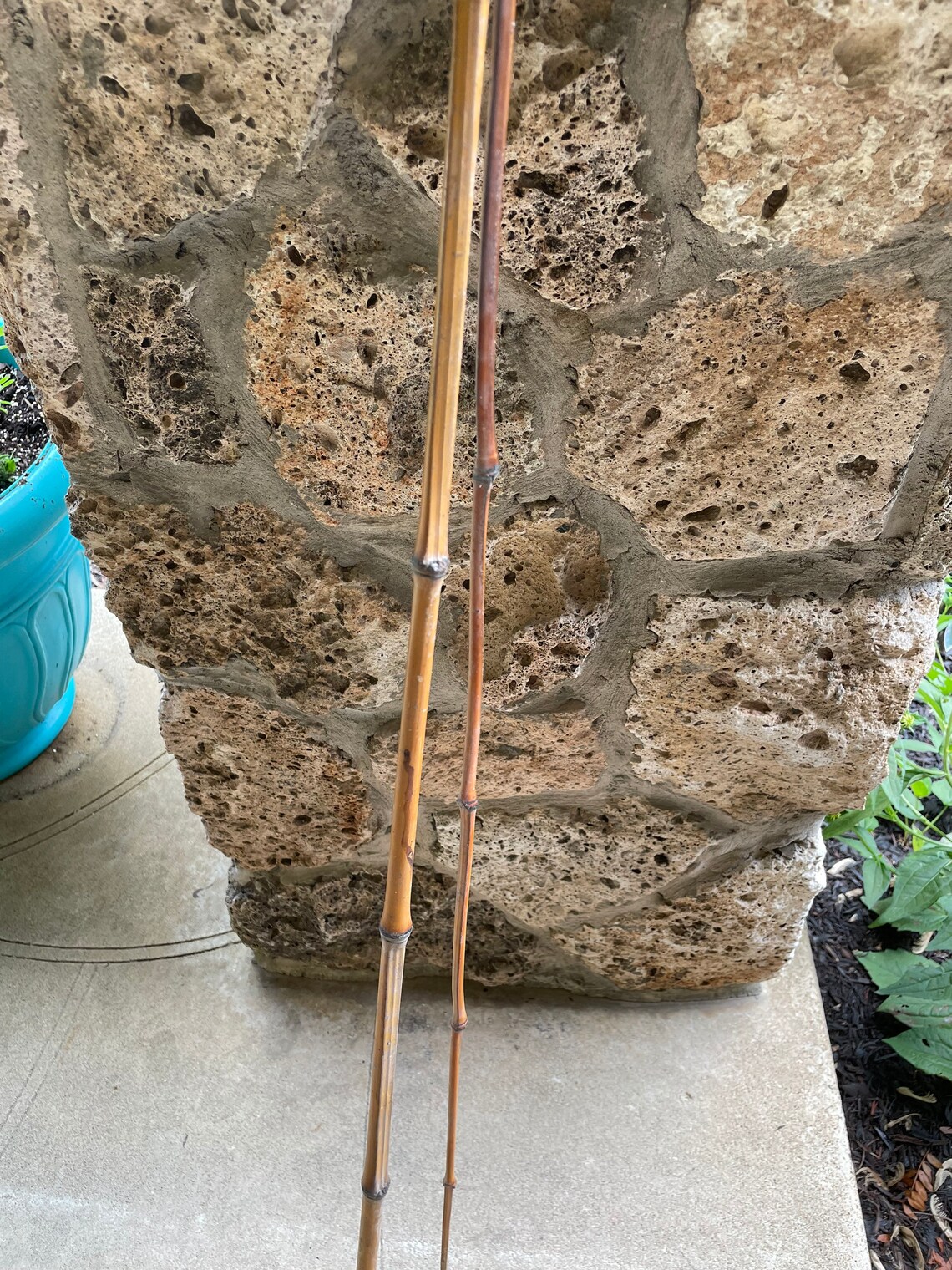 Vintage Lews Cane Pole 2 Sections - Etsy