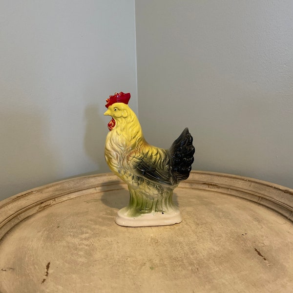 Vintage Rooster Figurine - Etsy