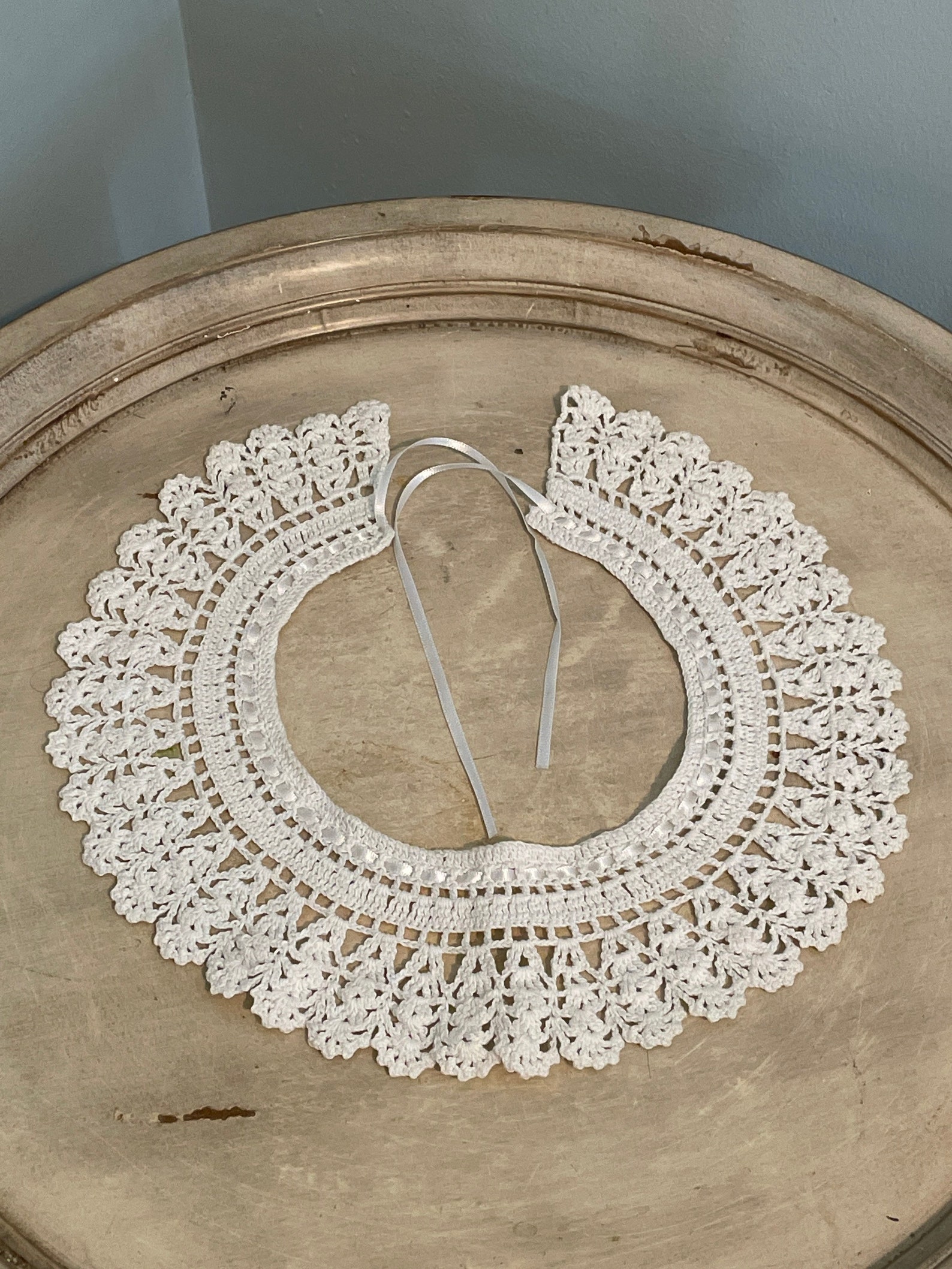 Vintage Crochet Neck Collar | Etsy