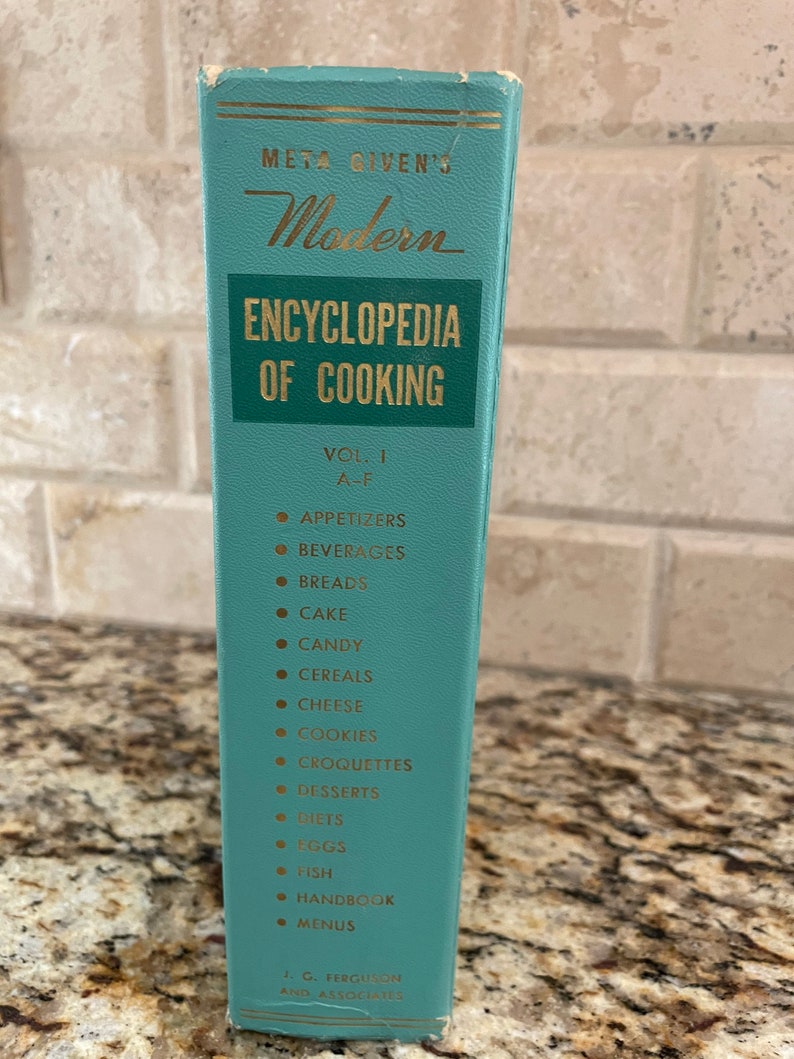 Vintage Cookbook Meta Givens Modern Encyclopedia of Cooking - Etsy