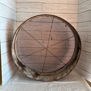 Antique Bentwood Grain Sieve Large Primitive Sifter - Etsy