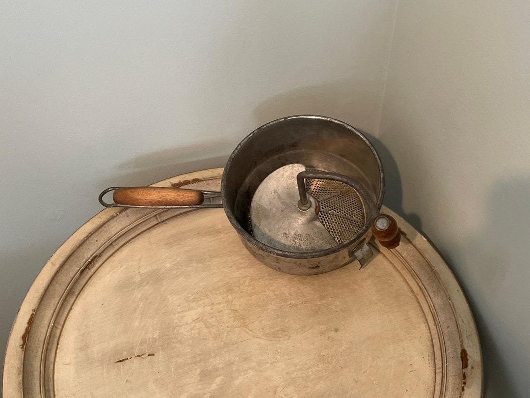 Vintage Foley Food Mill With Wooden Handle and Knob - Etsy