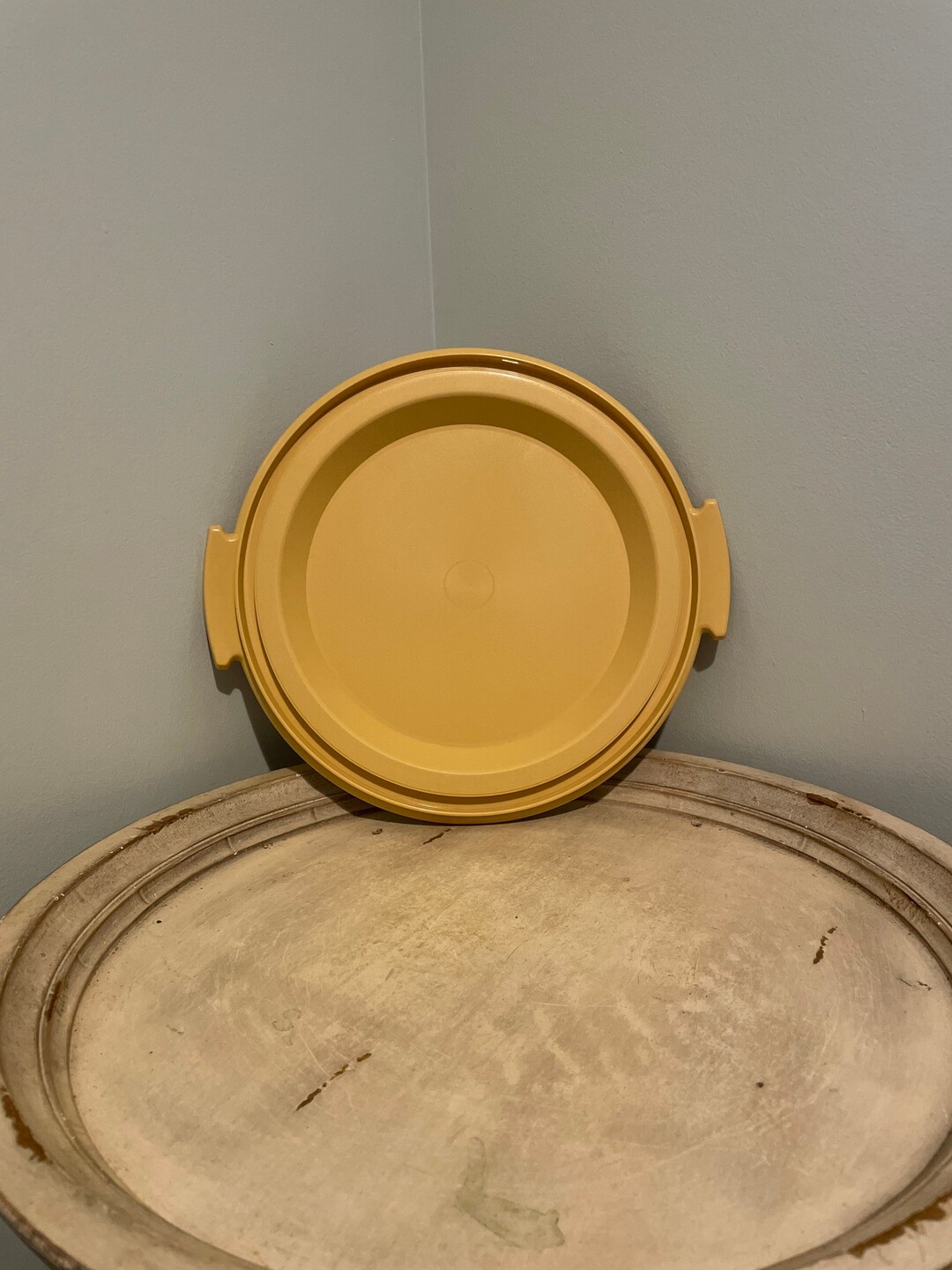 Vintage Tupperware Cake Plate 719-4 Harvest Gold Color - Etsy