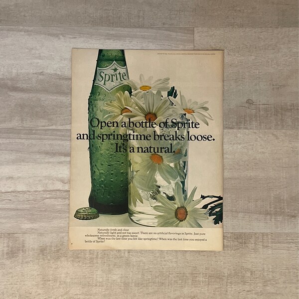 Vintage Sprite Bottle - Etsy