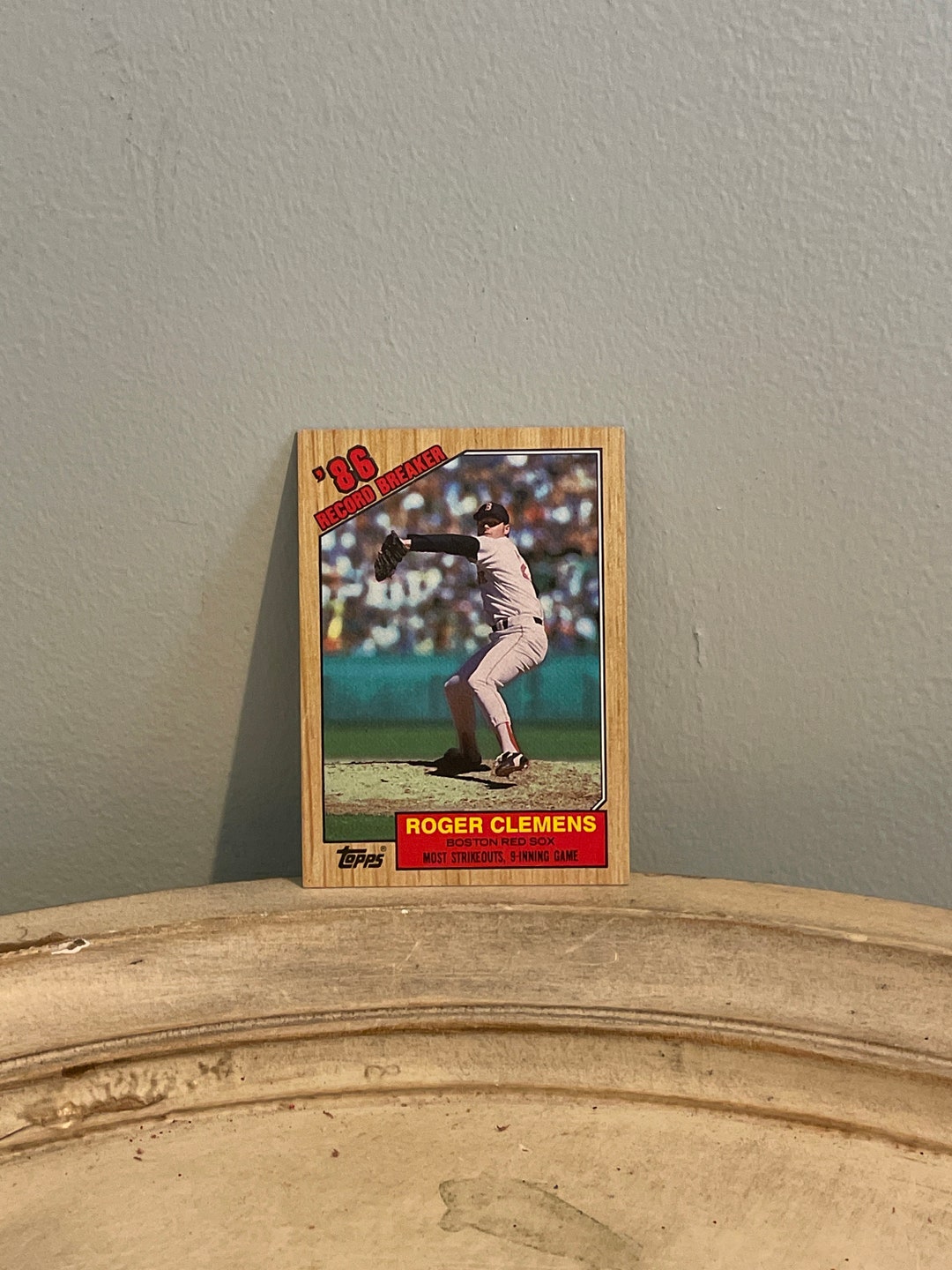 Vintage Roger Clemens Baseball Card ~ 1987 Topps '86 Record Breaker - Etsy