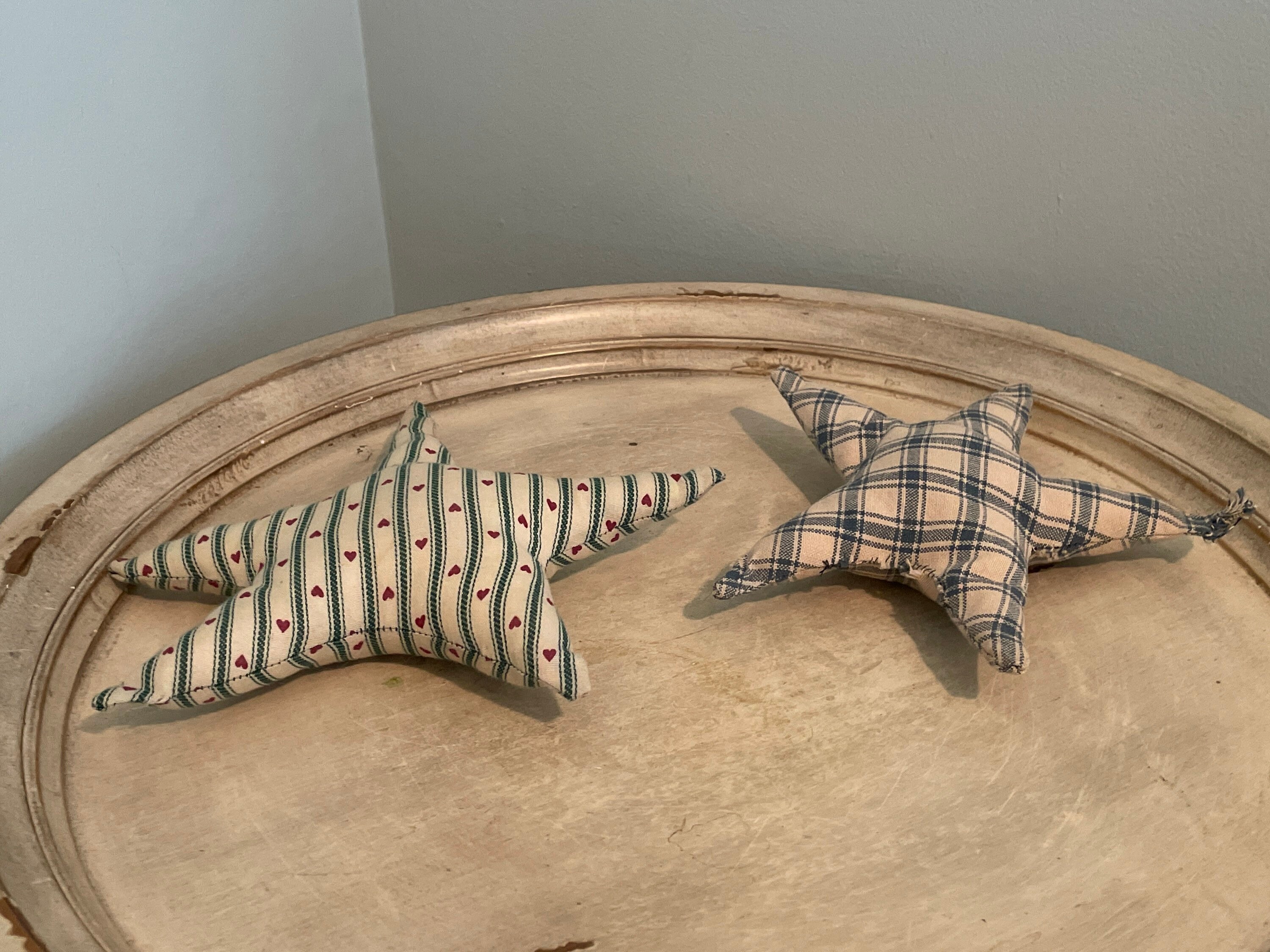 Vintage Fabric Stars Set of 4 - Etsy