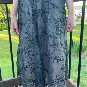Vintage Black Cocktail Dress With Side Zipper, 1950's Silk Organza - Etsy