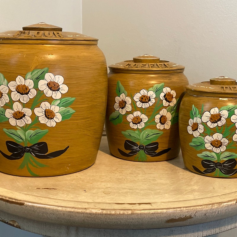Vintage Kromex Canister - Etsy