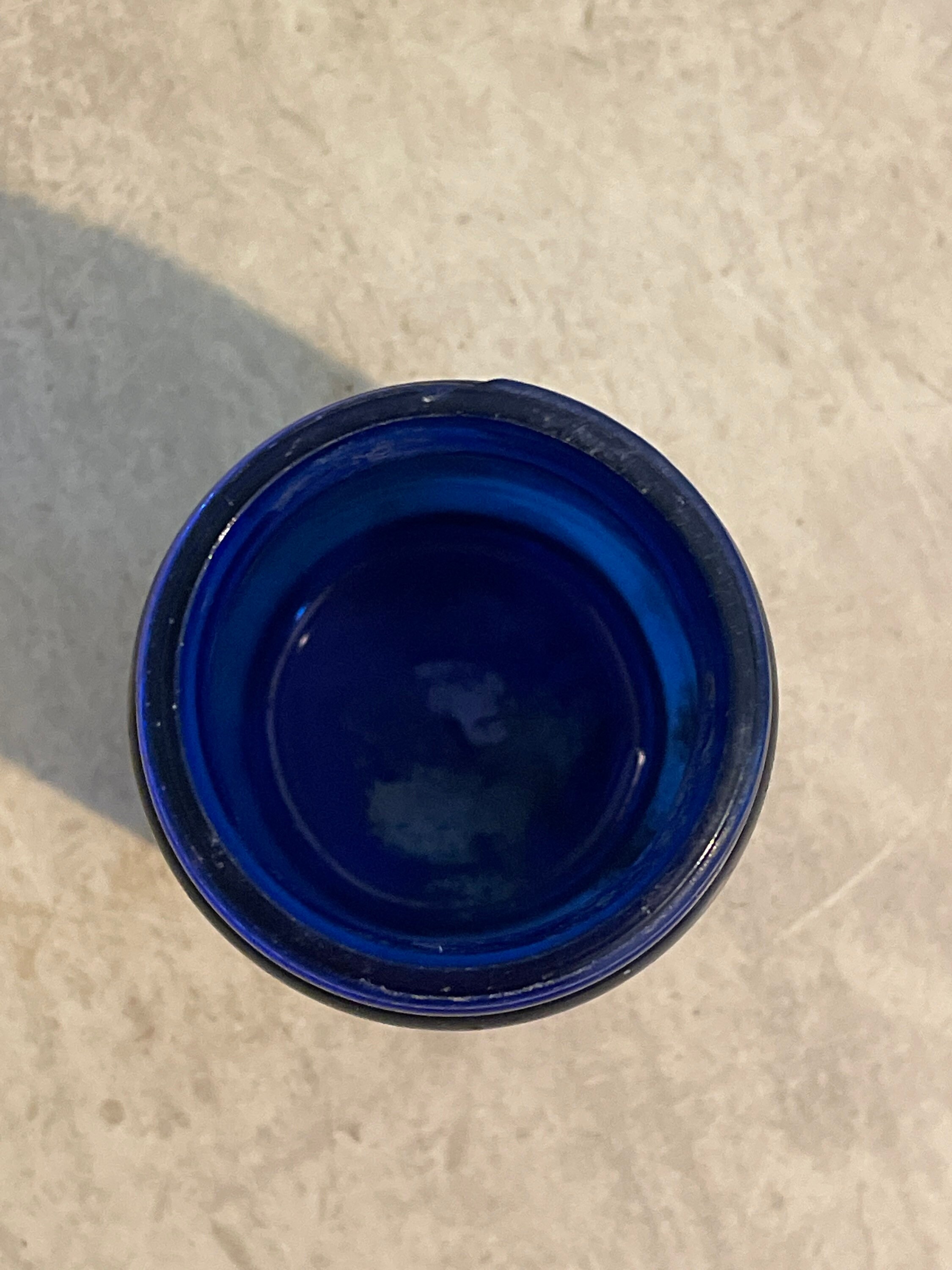 Vintage Vick's Vapor Rub Jar Blue Cobalt - Etsy