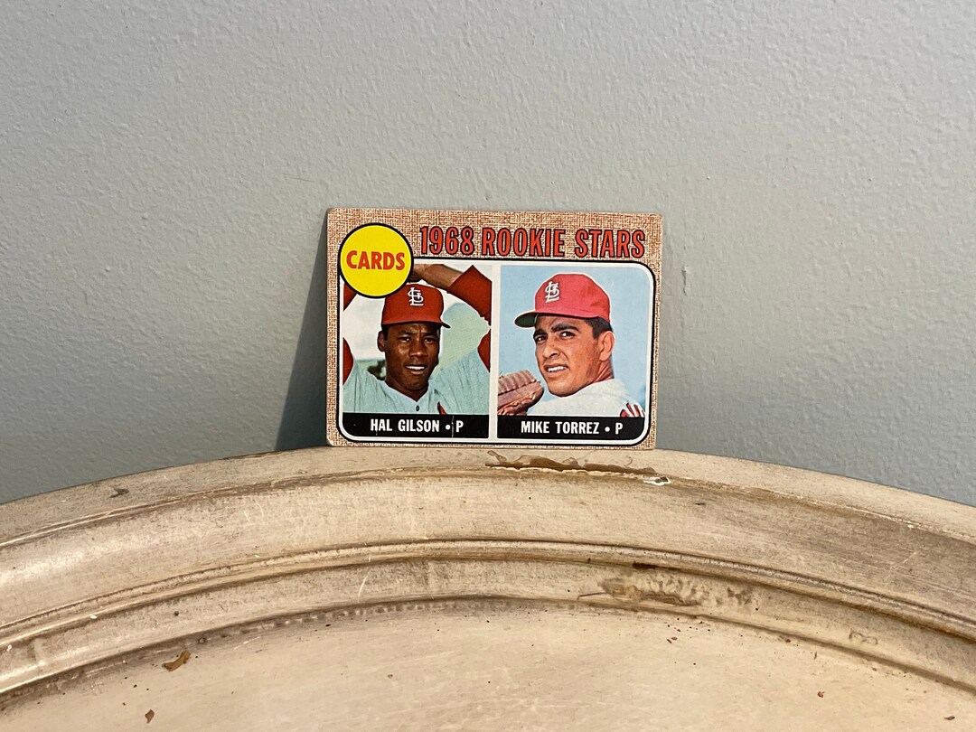 Vintage Baseball Card ~ 1968 Rookie Stars ~ Hal Gilson ~ Mike Torrez ...