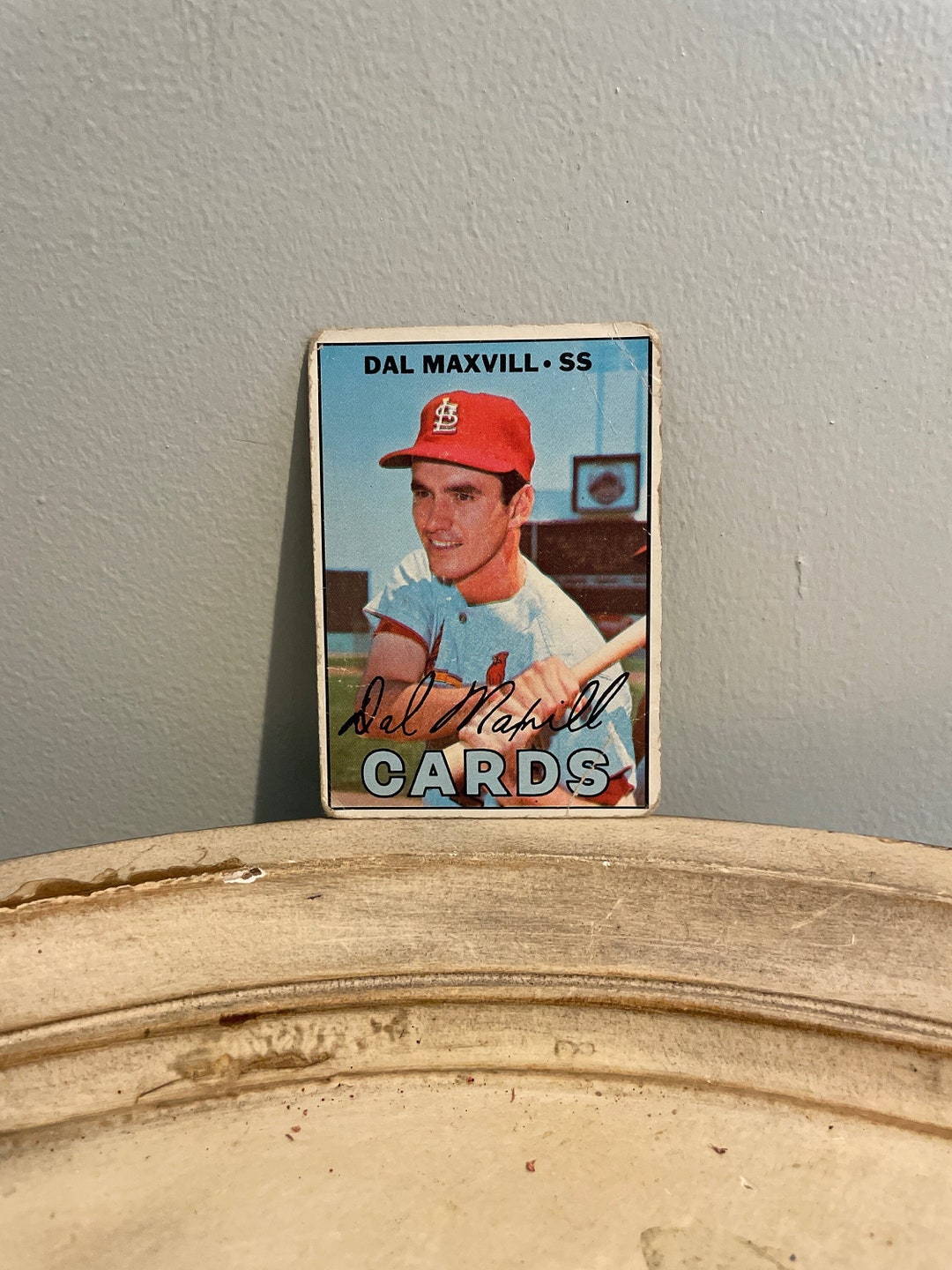 Vintage Baseball Card Dal Maxvill St Louis Cardinals 1967 Etsy