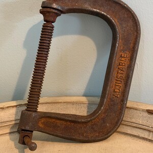 Vintage C Clamp Rusty Metal 1440-4 - Etsy