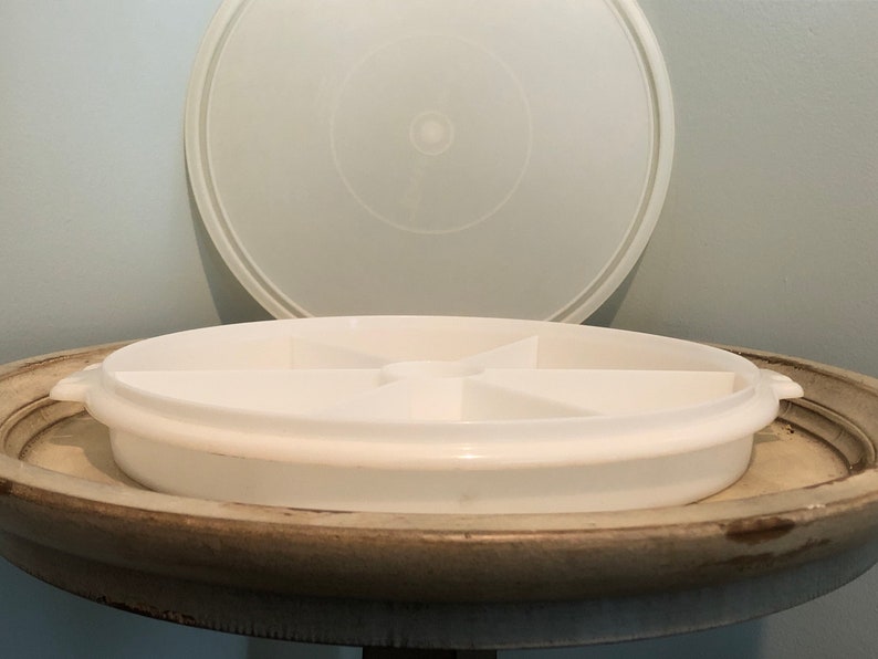 Tupperware Divided Food Tray With Lid - Etsy