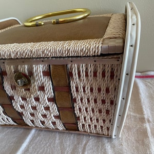 Vintage Singer Sewing Box With Gold Handle - Etsy