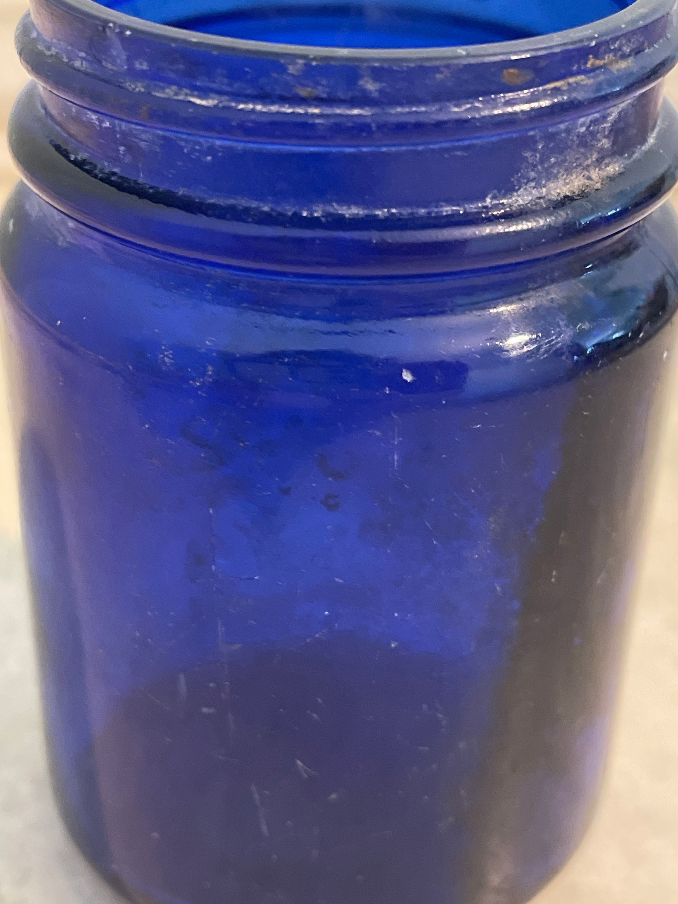 Vintage Vick's Vapor Rub Jar Blue Cobalt - Etsy
