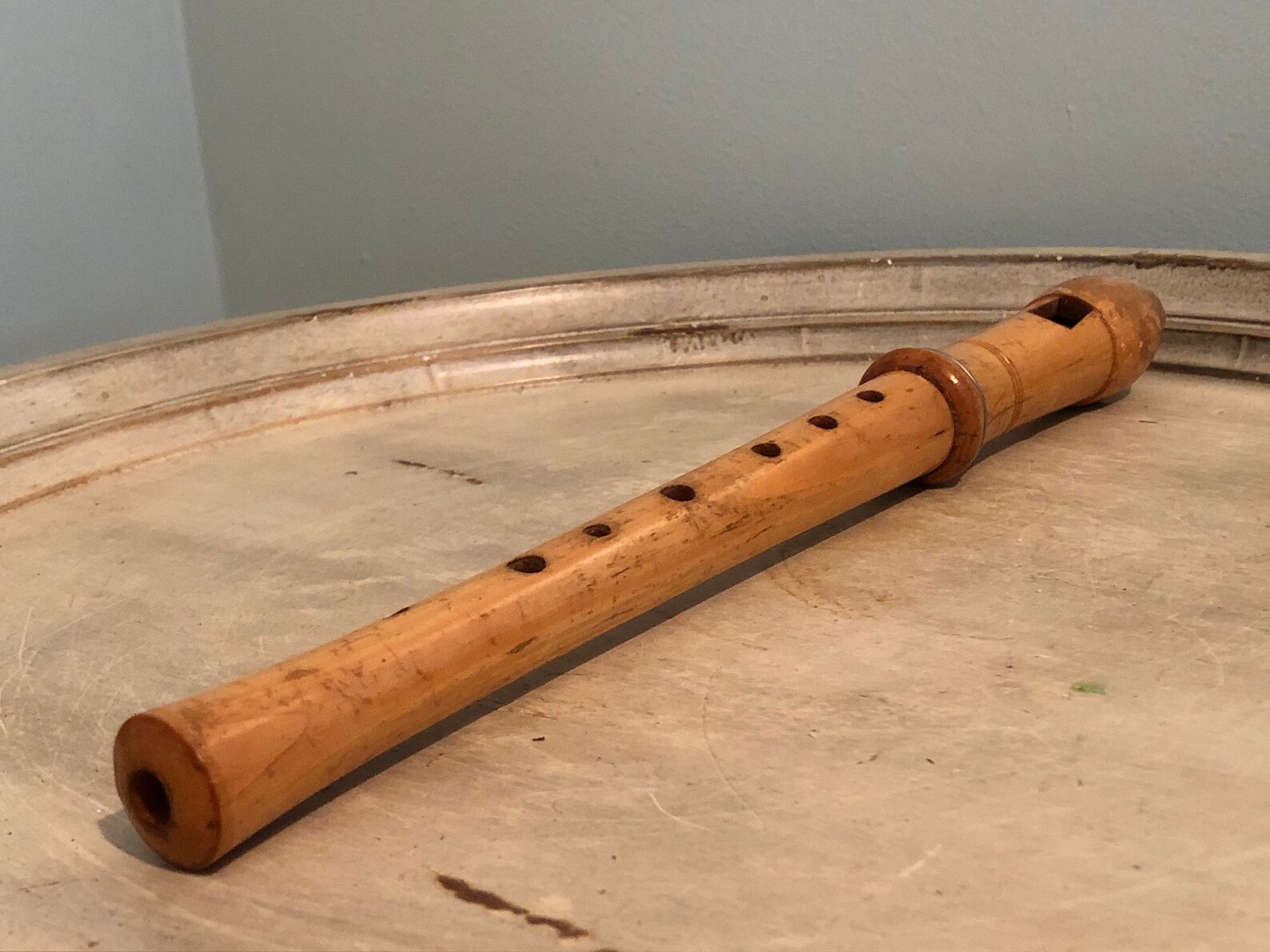 Vintage Wooden Recorder With Case Light Wood Colored - Etsy