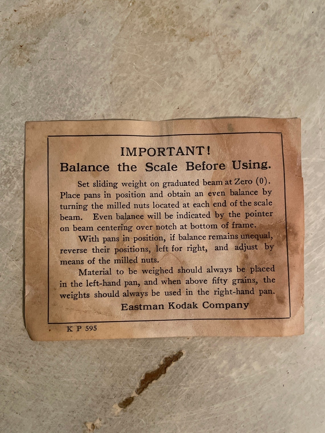 Eastman Kodak Studio Photography Scale - Etsy