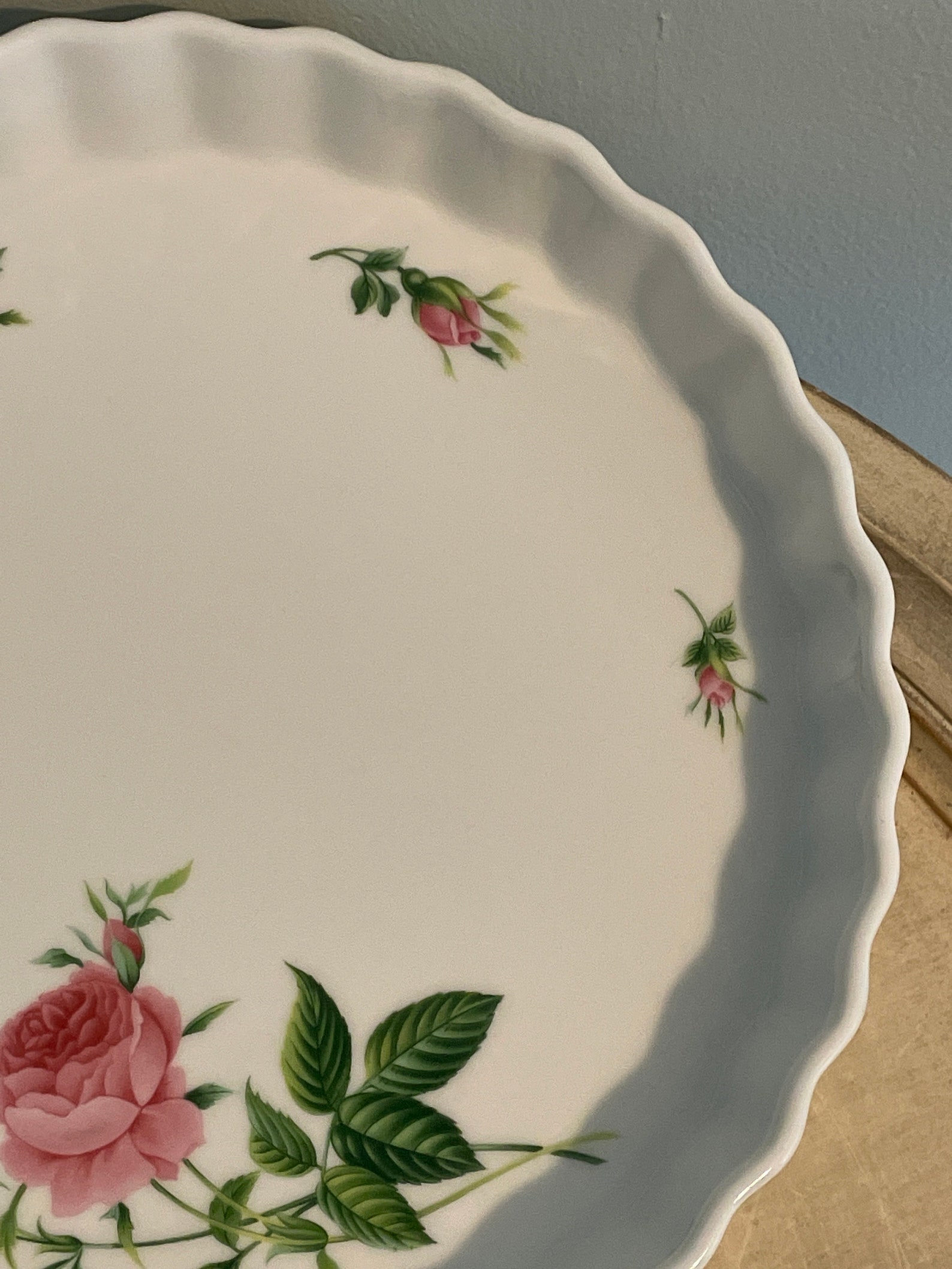 Vintage Bakeware With Rose Pattern ~ Christineholm Ceramic Dish - Etsy
