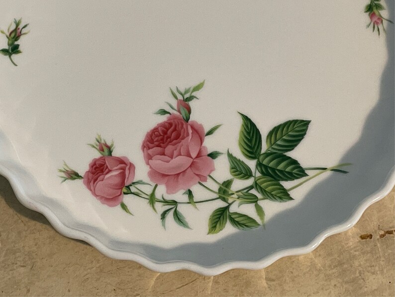 Vintage Bakeware With Rose Pattern ~ Christineholm Ceramic Dish - Etsy