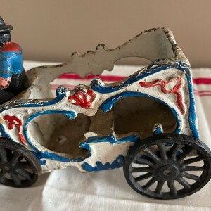 Antique Cast Iron Toy Horse Drawn Circus Cart With Driver - Etsy