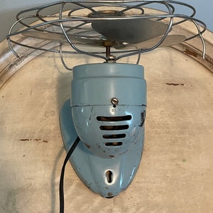 Vintage Zero Electric Fan ~ Mcgraw Edison Company ~ Blue and Silver - Etsy