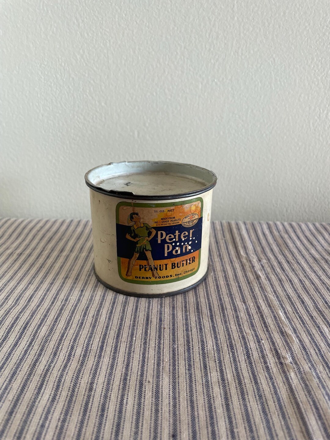 Vintage Peter Pan Peanut Butter Tin Early 1900s - Etsy