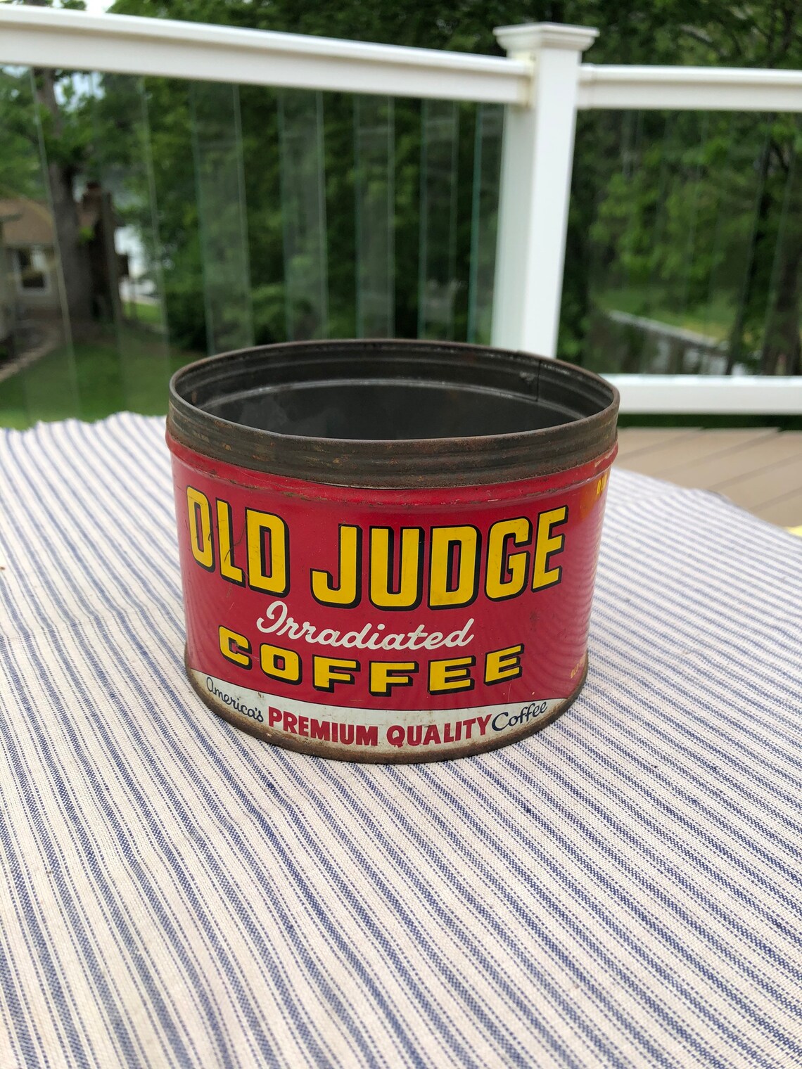 Primitive Old Judge Coffee Can Circa 1940s | Etsy