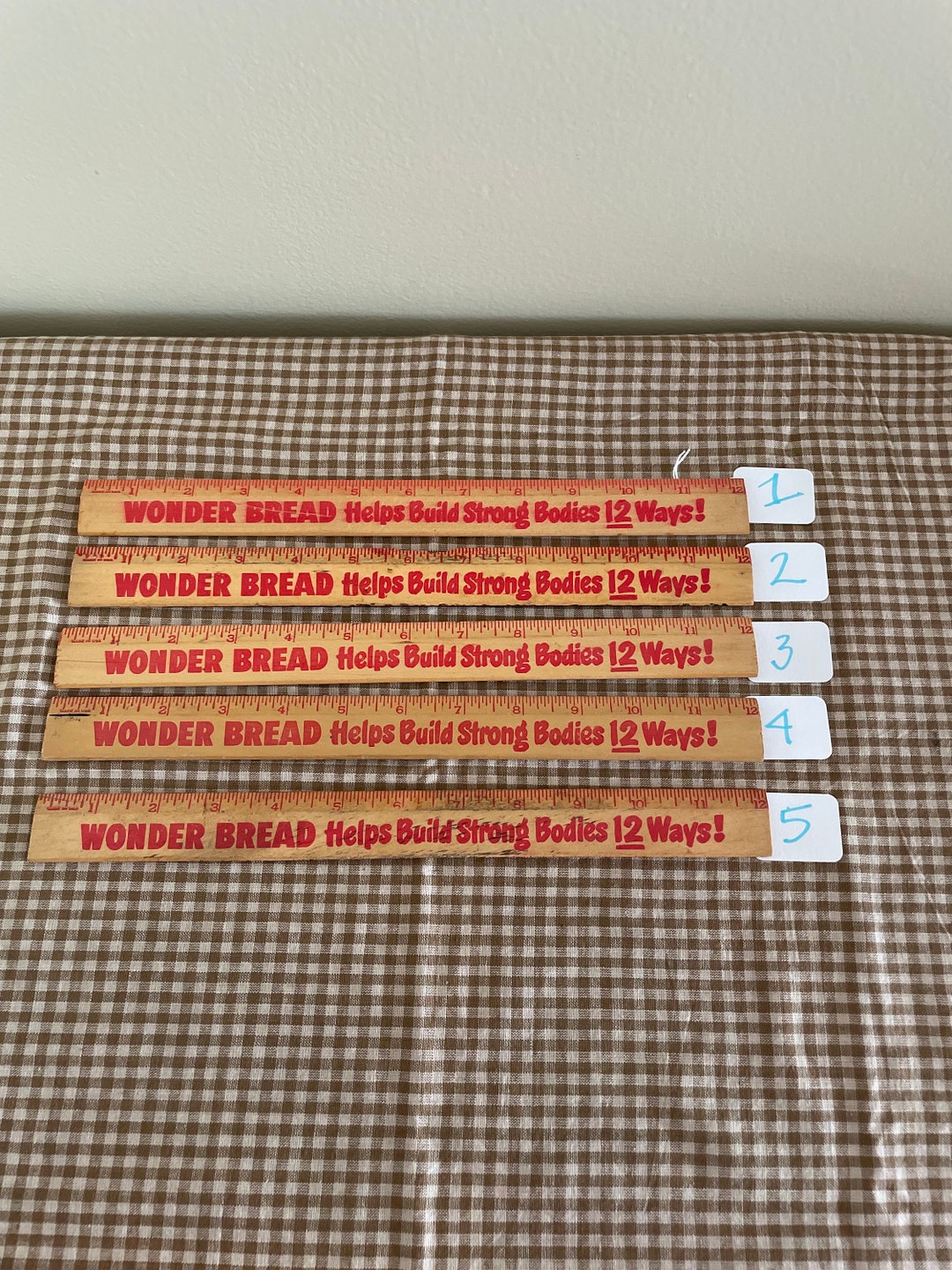 Vintage Wooden Ruler ~ Wonder Bread ~ 12 Inch Long Measure - Etsy
