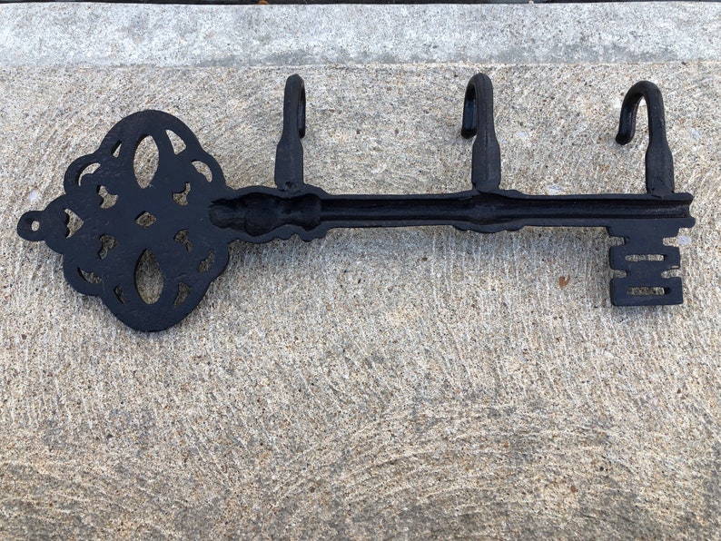 Cast Iron Key Holder With 3 Hooks - Etsy