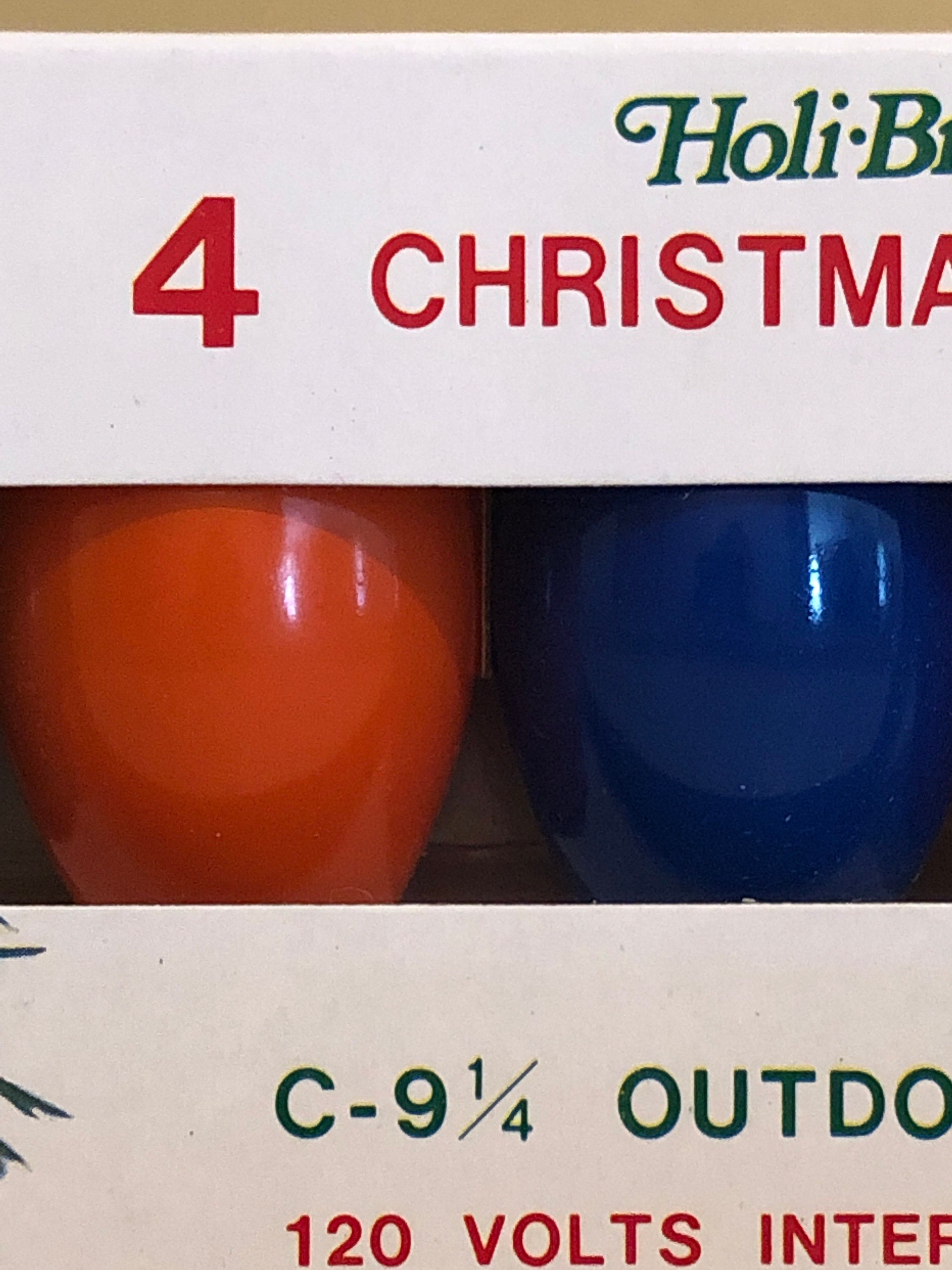 Vintage Holi Brite Christmas Lamps Set of 4 - Etsy