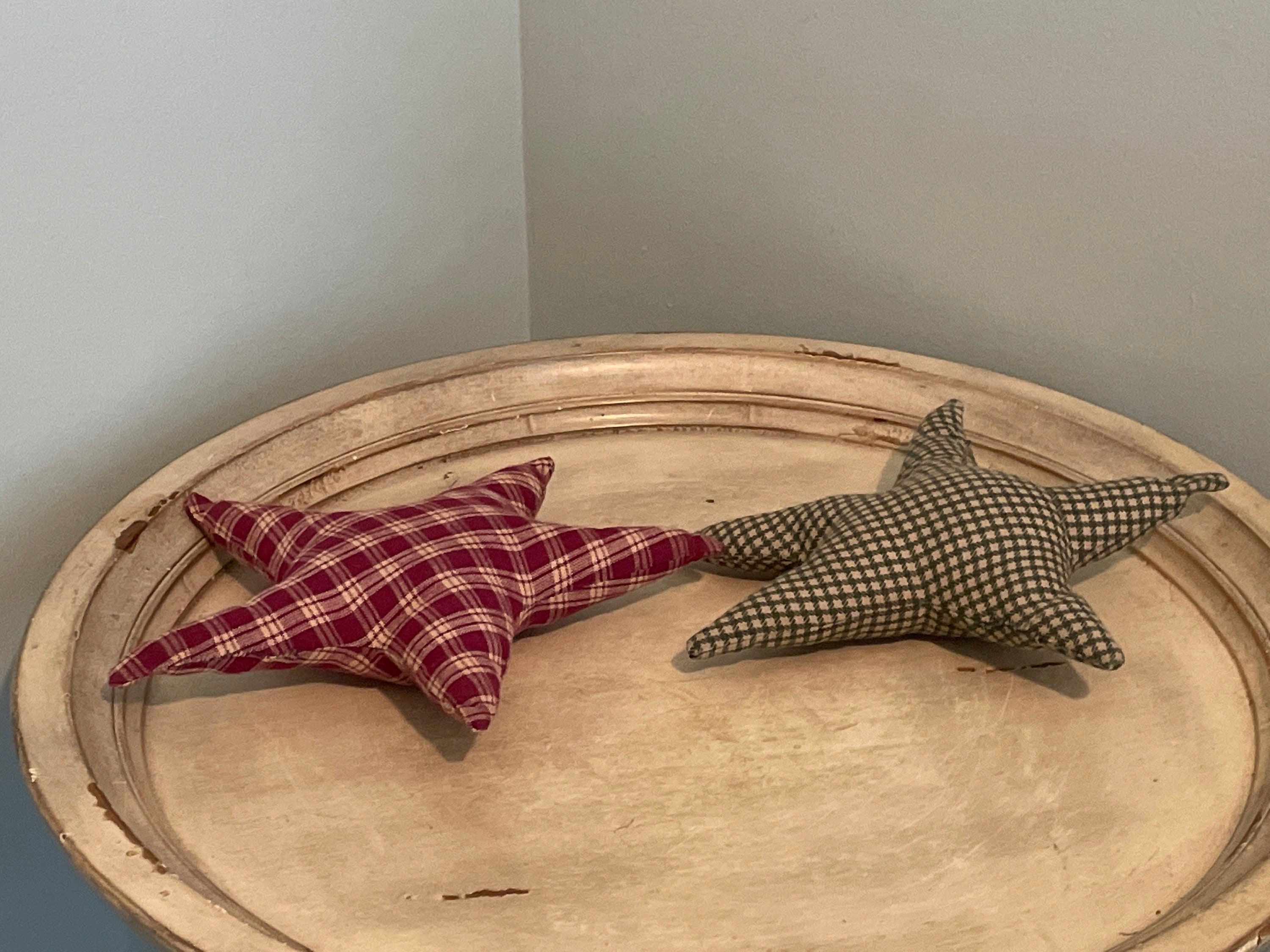 Vintage Fabric Stars Set of 4 - Etsy