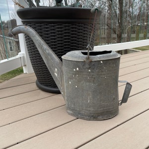 Antique Galvanized Radiator Water Can With Curved Spout - Etsy