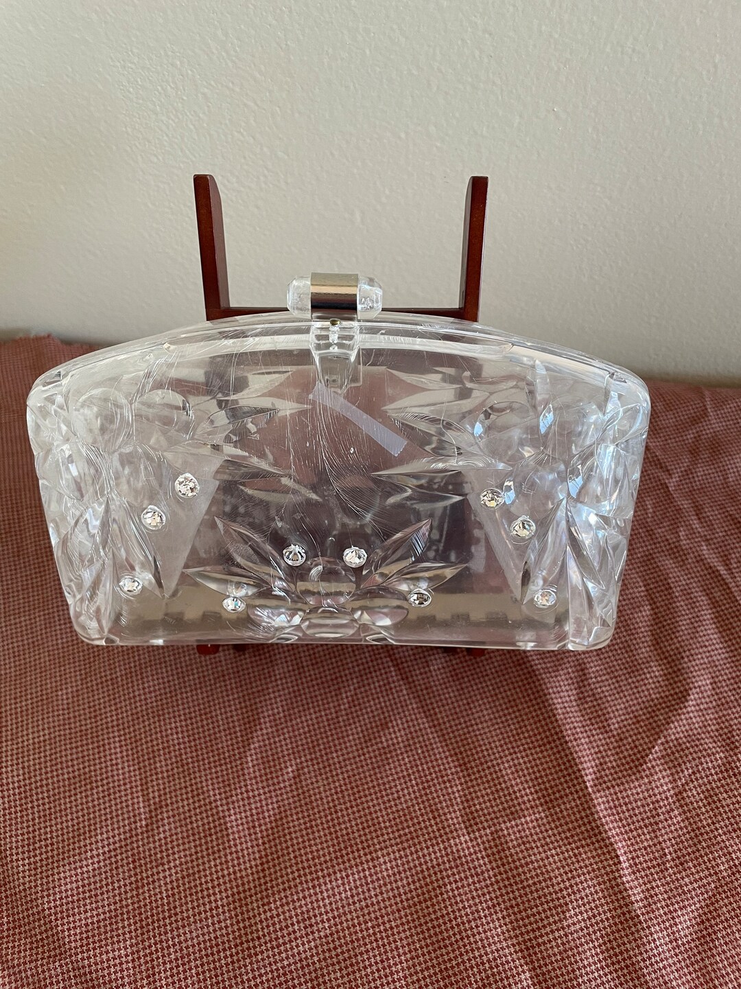 Vintage Clutch Purse ~ Clear Lucite ~ 1950’s - Etsy