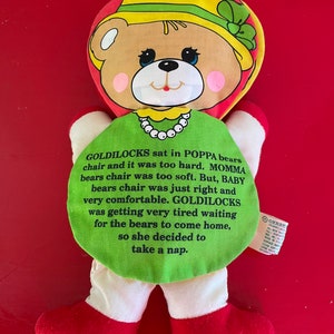 Vintage Goldilocks and Three Bears ~ Soft Fabric Flip Book - Etsy