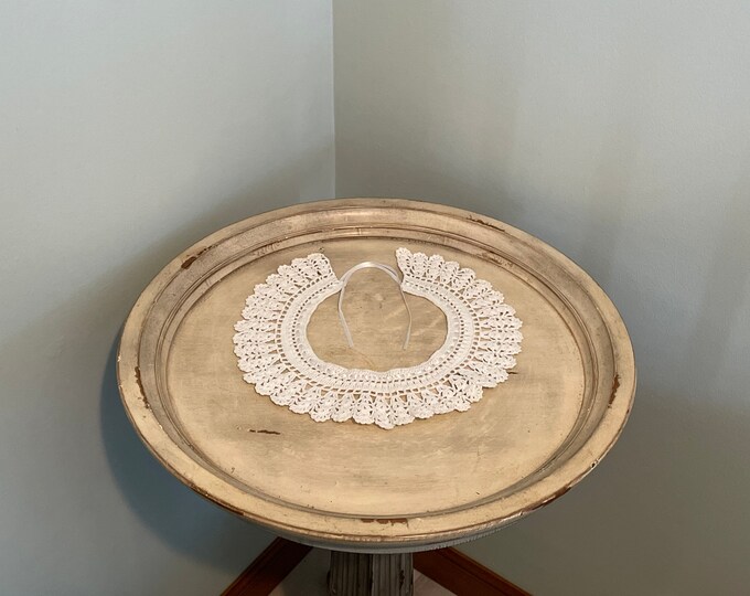 Vintage Crochet Neck Collar - Etsy