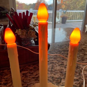 Vintage 3 Bulb Candelabra Electric Christmas Lights - Etsy