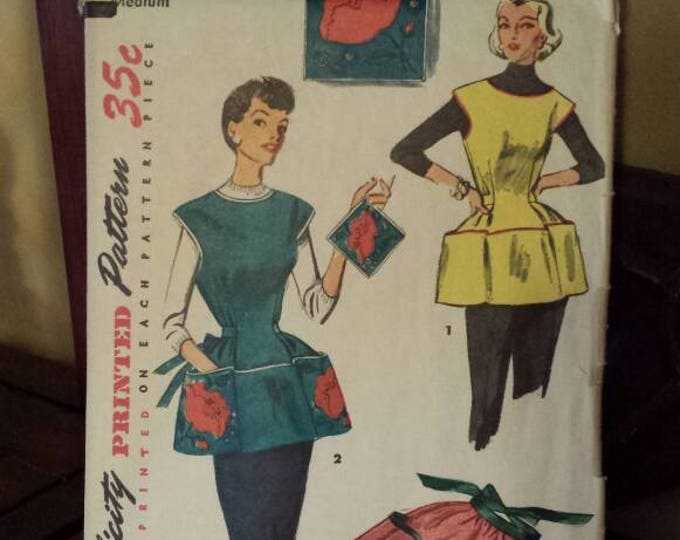 Vintage Simplicity Pattern 4492 Women's Half Apron and - Etsy