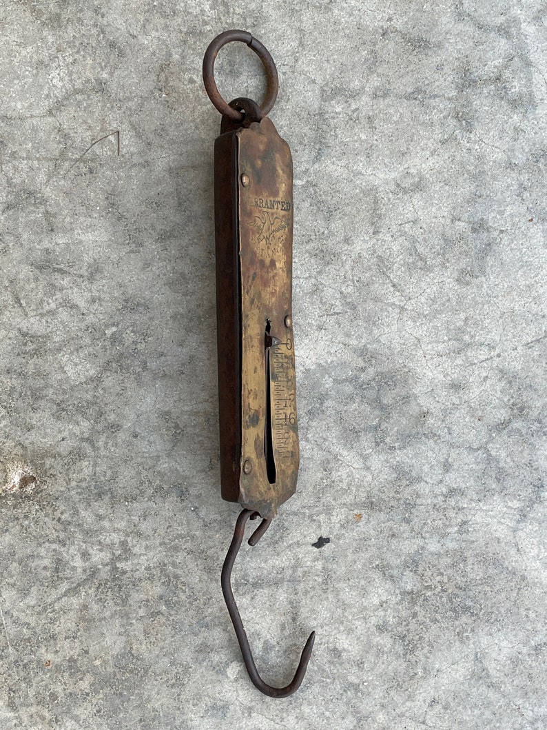 Antique Brass Spring Scale Warranted Balance 24 Pound - Etsy