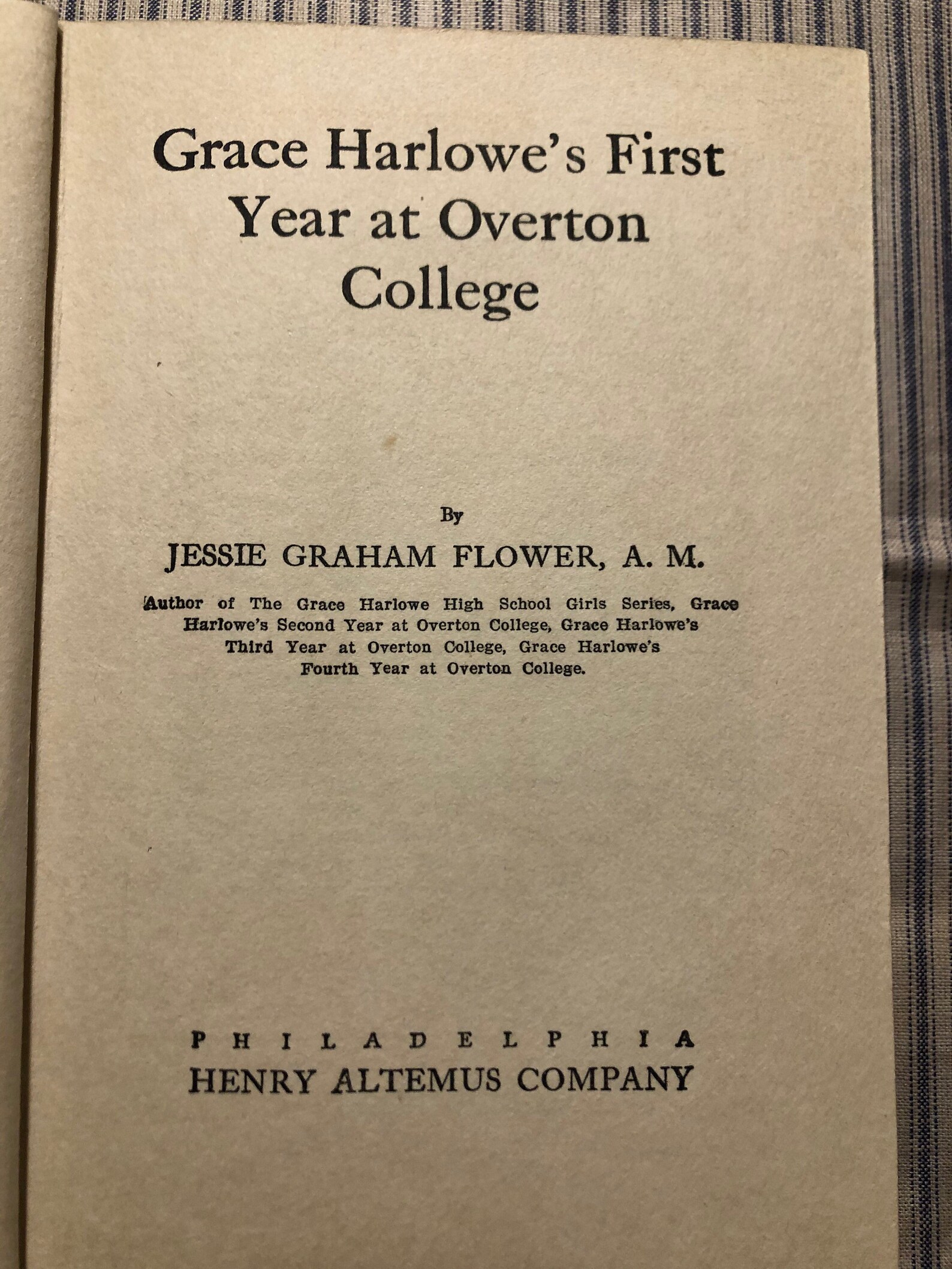 Grace Harlowes First Year at Overton College by Jessie Graham - Etsy