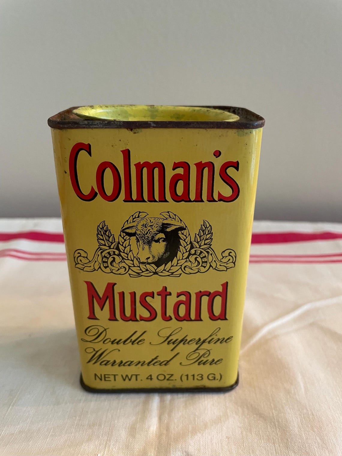 Vintage Tin, Coleman’s Mustard, Made in Norwich England, Net Wt 4 Oz - Etsy