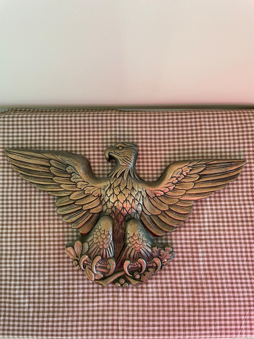 Vintage Federal Eagle ~ Gold Color Plaster - Etsy