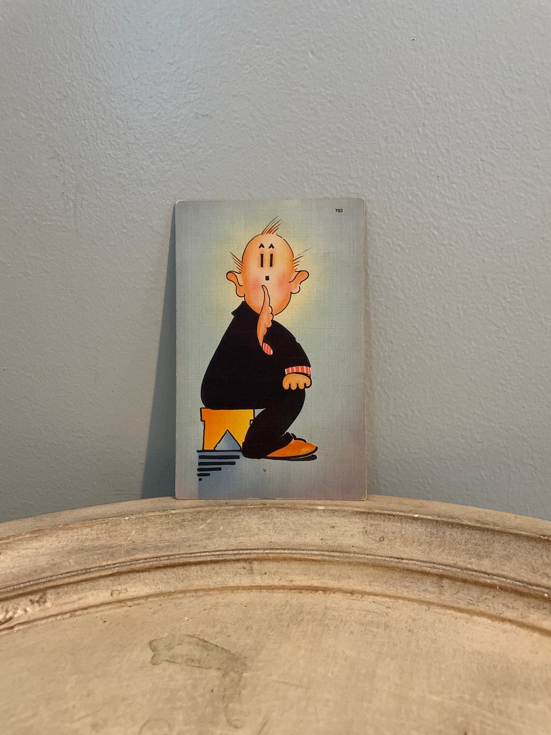 Vintage Postcard ~ Quite Cartoon - Etsy