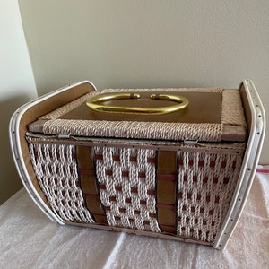 Vintage Singer Sewing Box With Gold Handle - Etsy