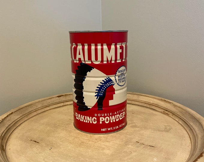 Vintage Tin Calumet Baking Powder 8 Ounce Can - Etsy