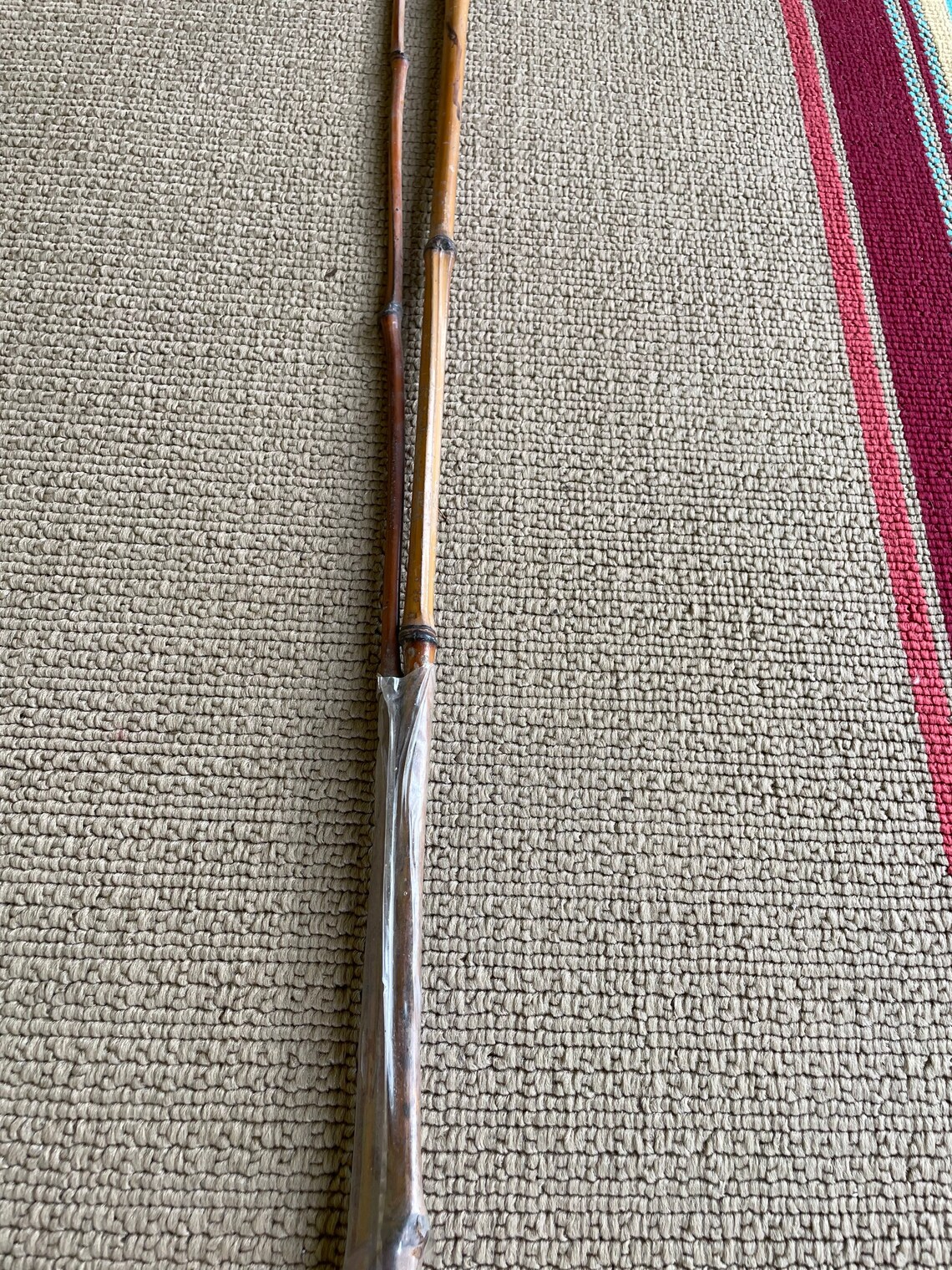 Vintage Lews Cane Pole 2 Sections - Etsy