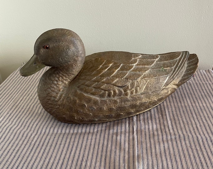 Vintage Canvas Duck Decoy - Etsy