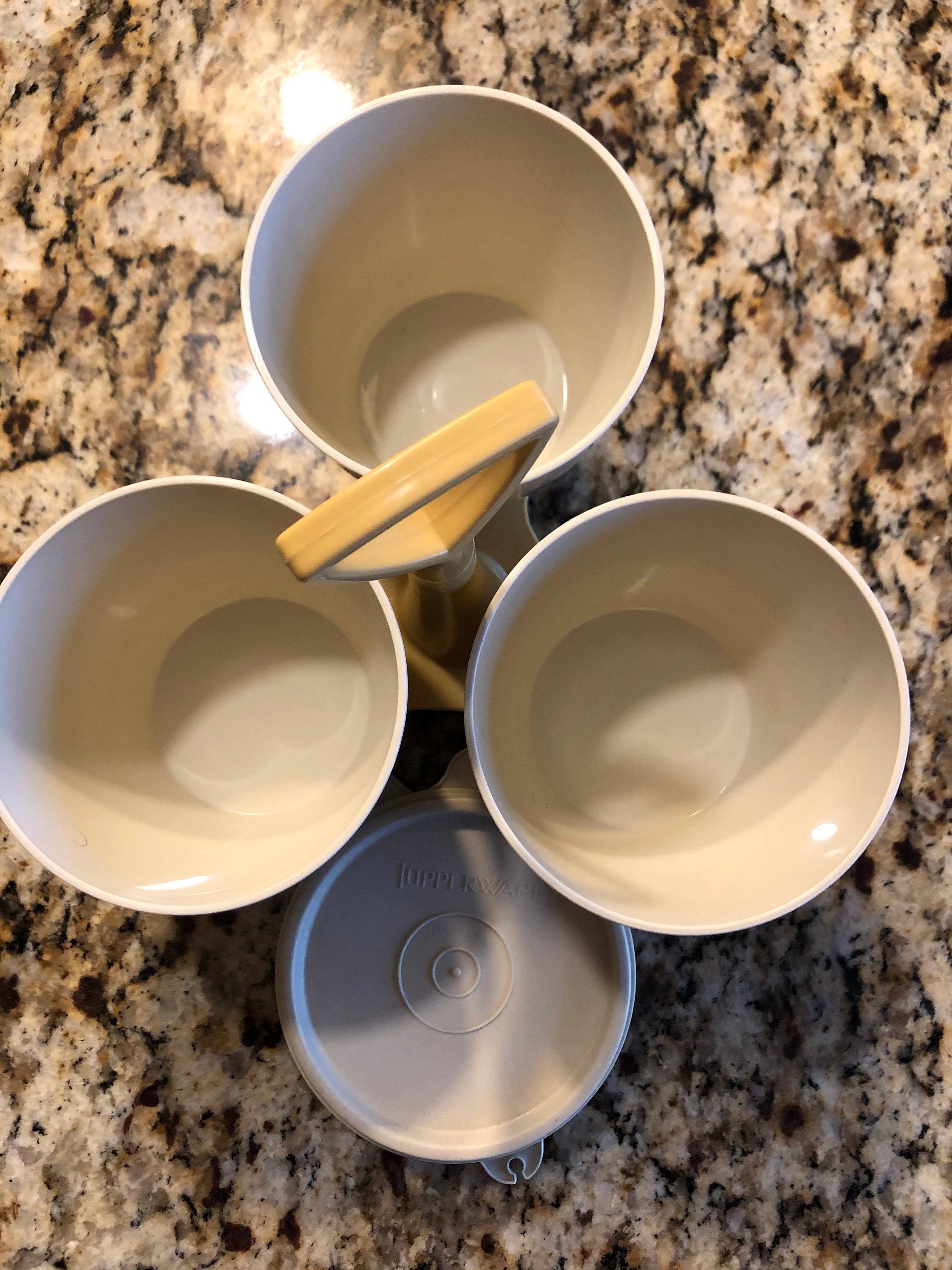 Tupperware Condiment Server 3 Bowl Caddy | Etsy