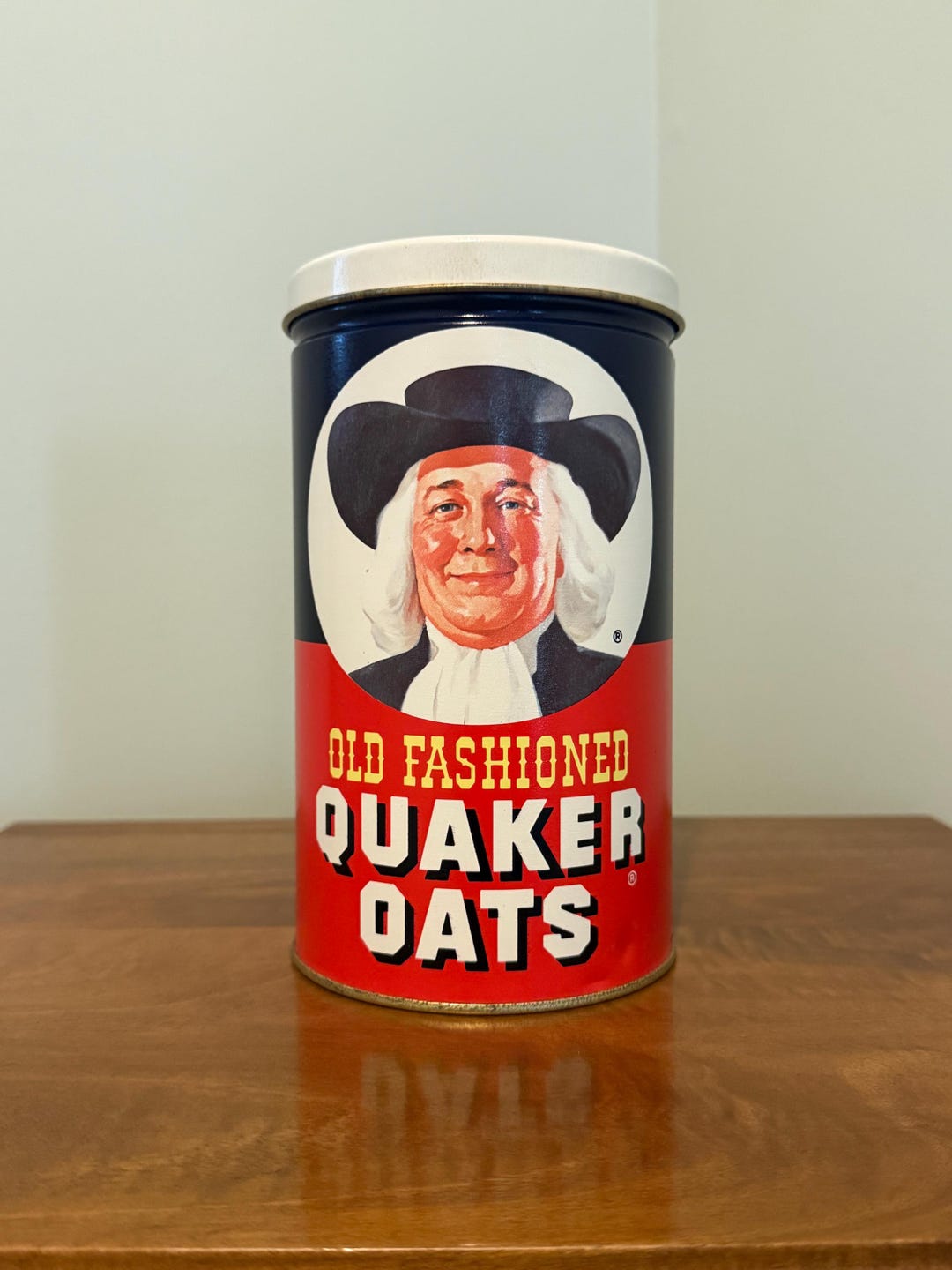 Vintage Tin ~ Old Fashioned Quaker Oats ~ 1982 - Etsy