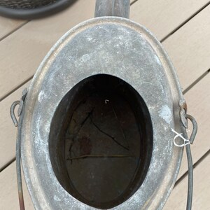 Antique Galvanized Radiator Fluid Can ~ Watering Can With Curved Long ...
