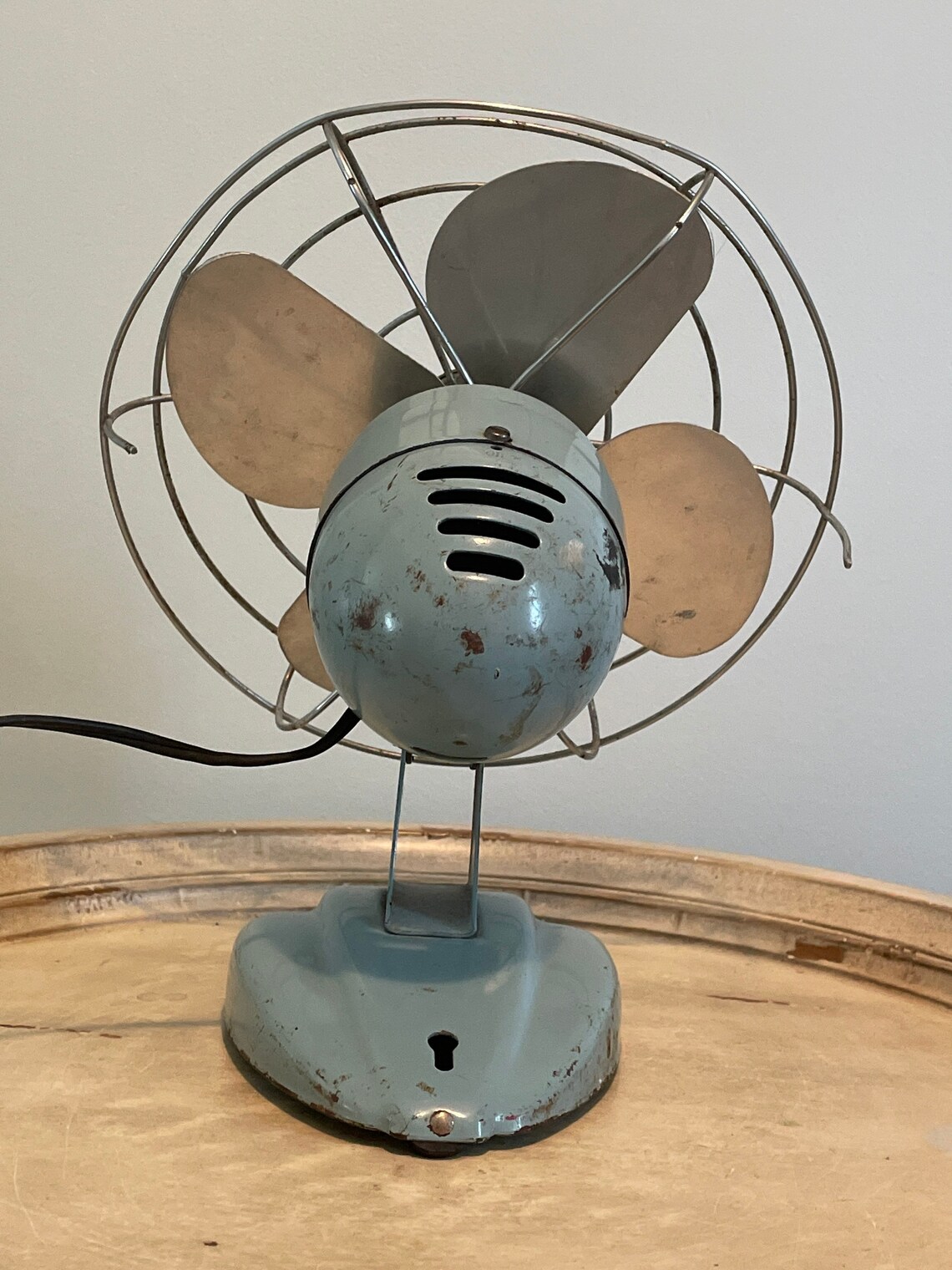 Vintage Zero Electric Fan ~ Mcgraw Edison Company ~ Blue and Silver - Etsy